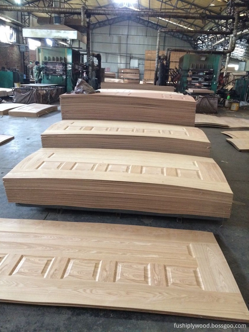 Hdf / Mdf Moulded Veneer Door Skin Oleh Ash / Jati / Sapeli / Oak ...