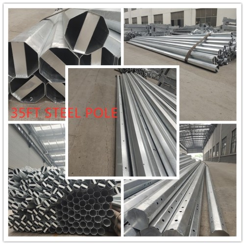 110kv Galvanized Electric Steel Pole For Power Transmission, High ...