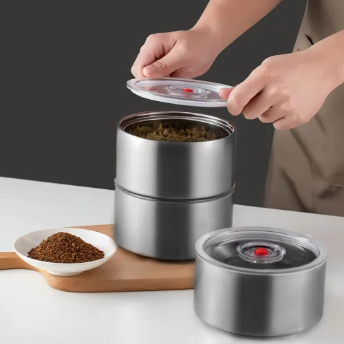 Large Plastic Cover Vacuum Storage Metal Container, High Quality Large ...