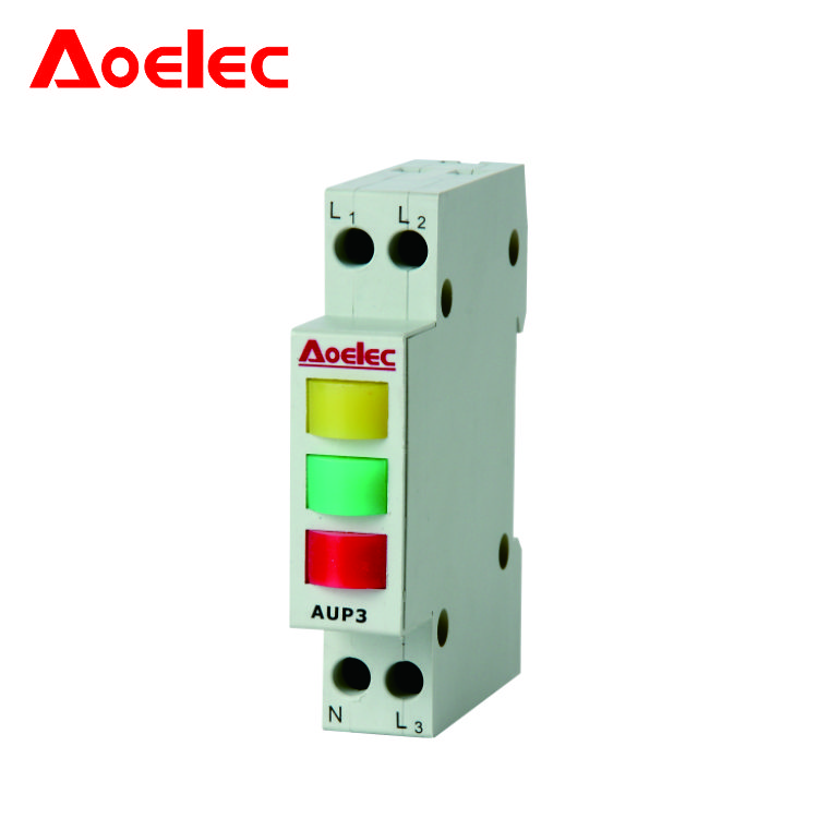 Din Rail Mounting Led 24v Indicator Lamp - White Color, High Quality ...