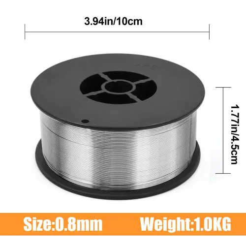Hitbox Welding Wire Mig Tools Flux Cored 1kg 0.8mm Size 2 Rolls Self Shielded Gas-less E71t-gs ...