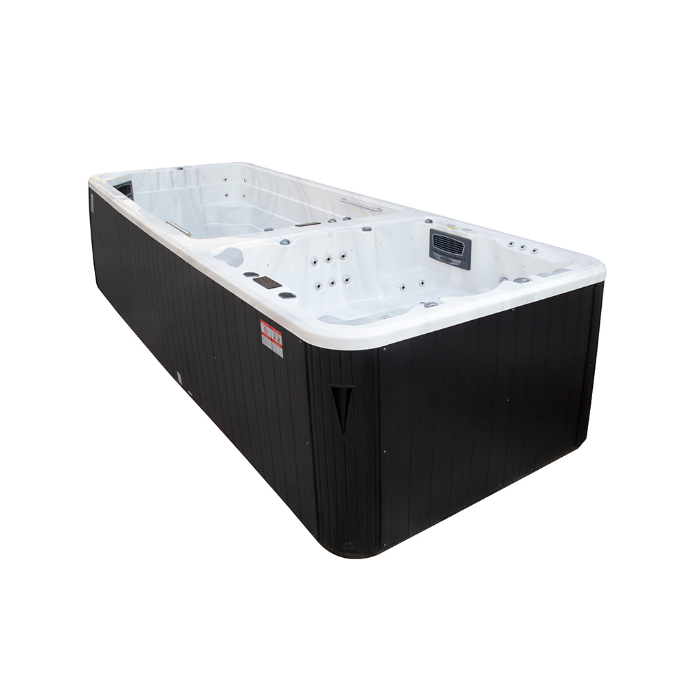 Outdoor Dual Zone Swim Spa Pool With Ce, High Quality Outdoor Dual Zone ...
