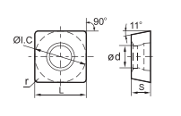 Spmt/sdmt Tungsten Carbide Cutter Milling Insert, High Quality Spmt ...
