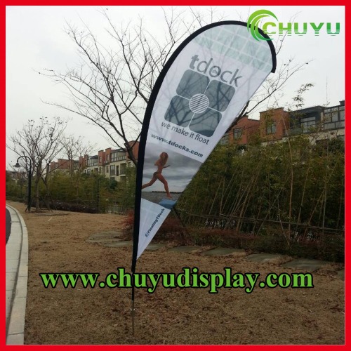 Roadside Advertising Teardrop Flag Freestanding Teardrop Shape Beach ...