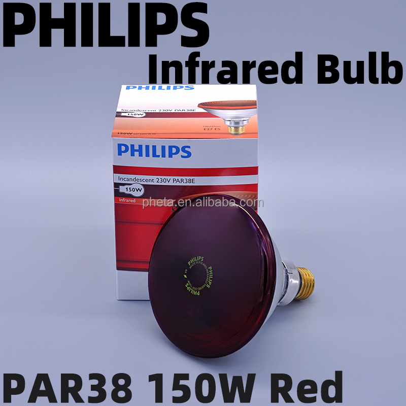 Philips Infrared Bulb Par38 150w E27 230v - Red Light Therapy Lamp For ...