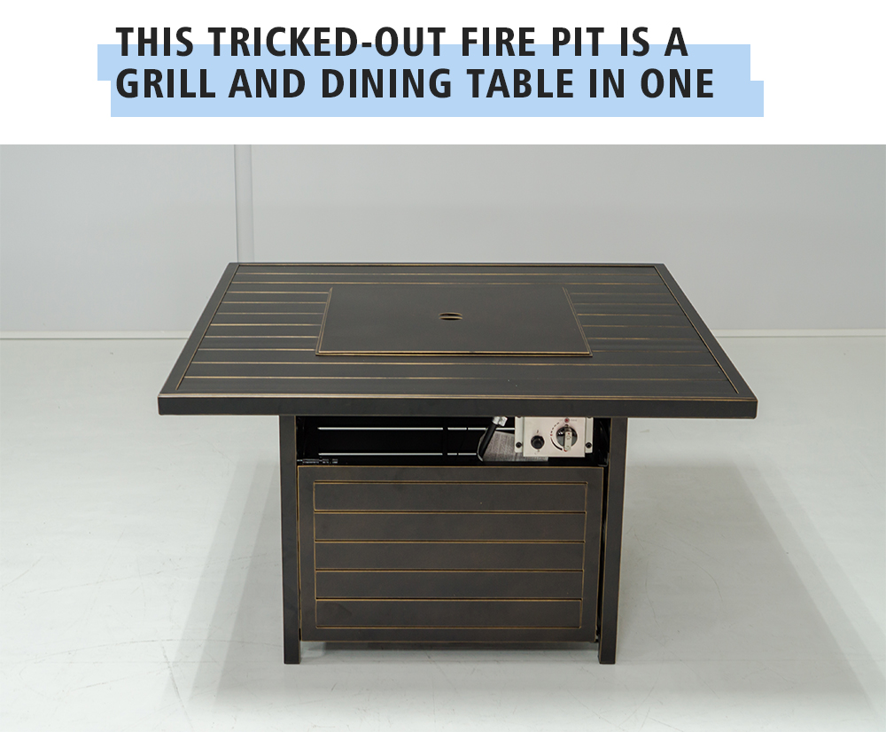 Outdoor Propane Butane Fire Pit Table Burner For Garden Patio Dining ...