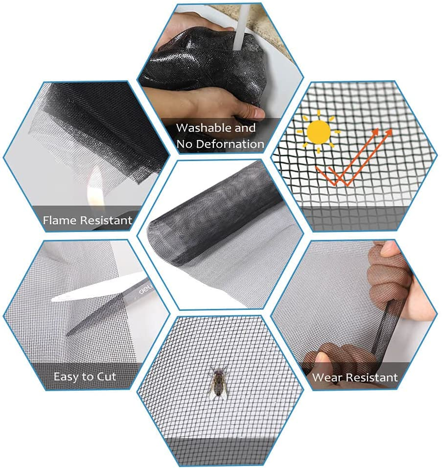 Insect-proof Mosquito-preventing Fiberglass Window Screen 18x16, High ...