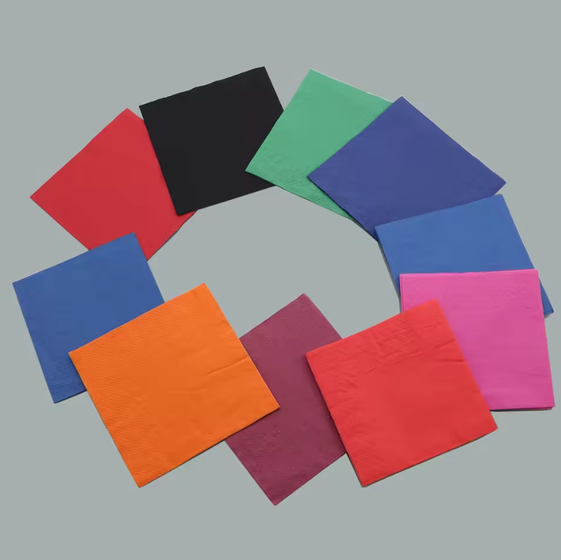 Color Paper Napkin Customized Logo Printed Color Napkin, High Quality ...