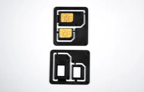 Plastic Abs Dual Sim Card Adapters / Dual Sim Adaptor For Regular Phone ...