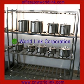 2 Layers Stainless Steel Kitchen Corner Tables, High Quality 2 Layers ...