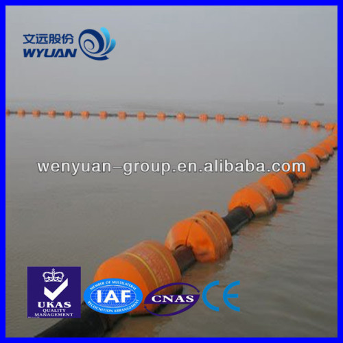 Floating Dredging Pipe Line On The Sea, High Quality Floating Dredging ...