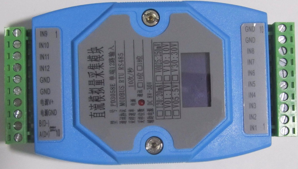 Pt100/pt1000 Temperature Collector Module With Rs485 Modbus Interface ...