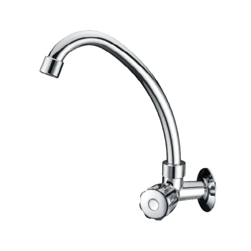 Chrome Finished Wall Mounted Kitchen Mixer Taps, High Quality Chrome ...