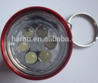 Red Mini Aluminum Flashlights With King Chain, High Quality Red Mini ...