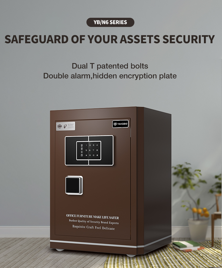 Double Bolts Alarm And Inner Locking Box Safes, High Quality Double ...