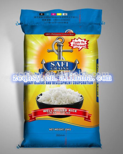 25kg Well-milled Rice Packing Bag/sack, High Quality 25kg Well-milled ...