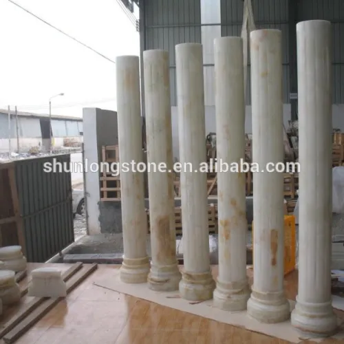 White Onyx Column,stone Column,roman Column, High Quality White Onyx ...