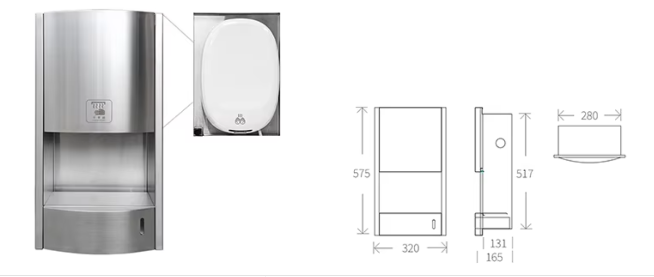 Stainless Steel Commercial Hand Dryer, High Quality Stainless Steel ...
