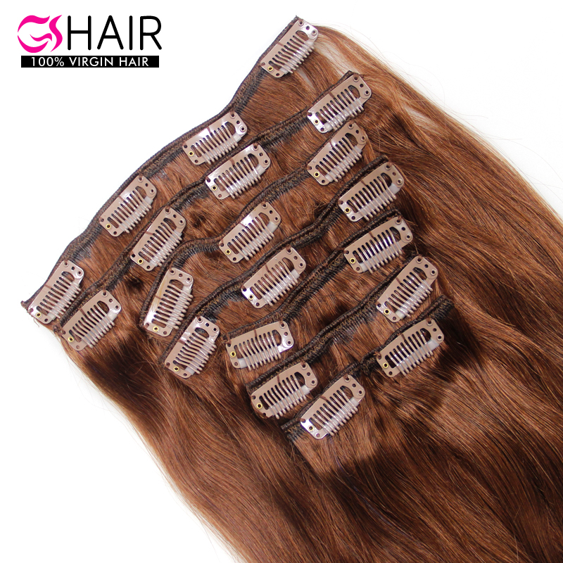 Wholesale Virgin Seamless Clip-in Hair Extensions 100% Cuticle Aligned ...