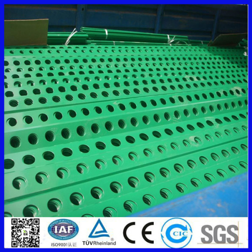 Single Peak Perforated Metal Fence Anti Wind And Dust Proofing Net ...