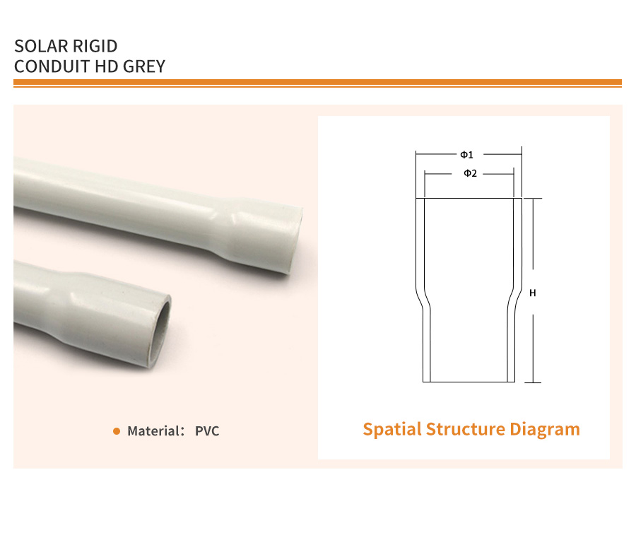 Orange Heavy Duty Pvc Electrical Conduit With Hot Melt Connection, High ...