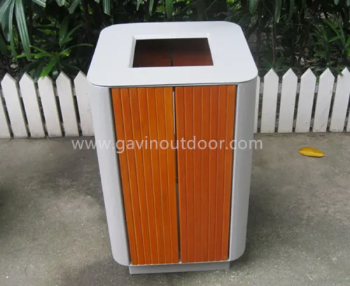 Outdoor Wooden Trash Cans Park Trash Cans, High Quality Outdoor Wooden ...