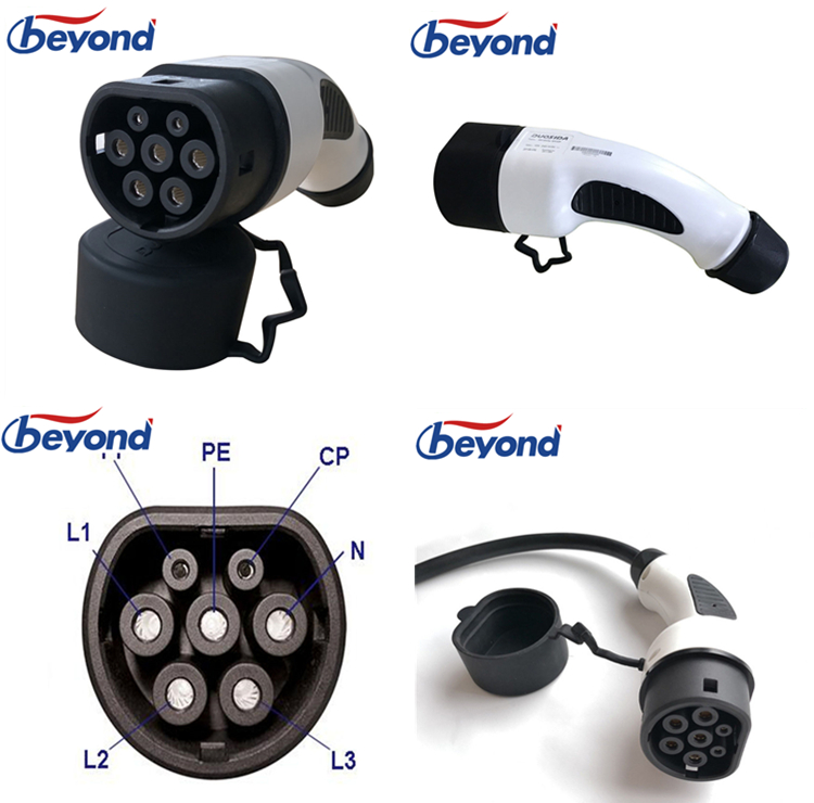 22kw 3phase Female Type 2 Plug Evse Electric Vehicle Charging Iec 62196 ...