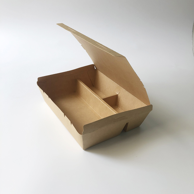 Customized Disposable Multi-compartment Paper Lunch Box, High Quality ...