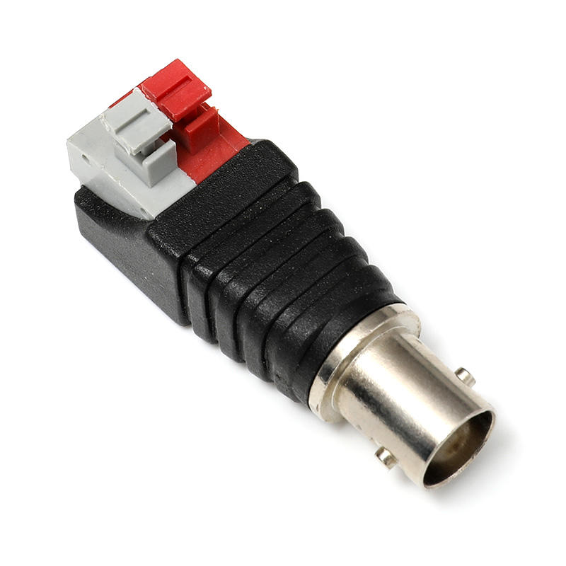 Press-fit Screwless Terminal Cctv Cable Bnc Female Connector, High ...
