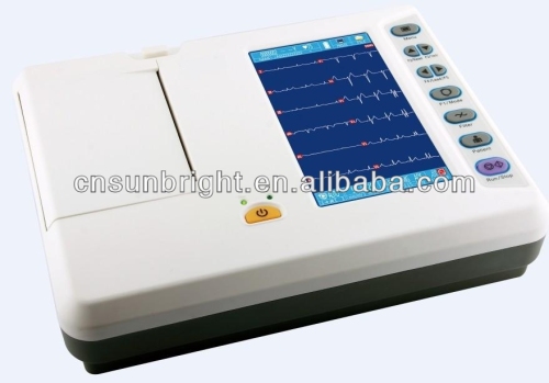 Six Channel Ecg Machine/ekg Test Machine, High Quality Six Channel Ecg ...