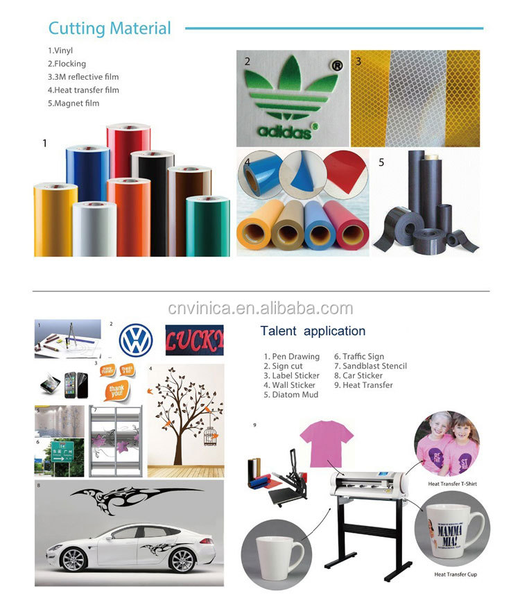 24 Inch Vinyl Graphics Cutting Plotter With Servo Motor, High Quality ...