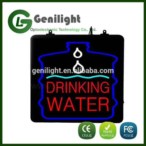 Custom Drinking Water Led Neon Sign Manufacture, High Quality Custom ...