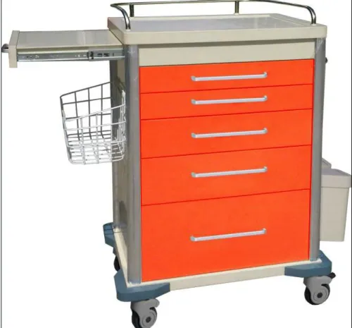 Abs Medical Supply Carts , Mobile Ambulance Trolley For Nurse, High ...