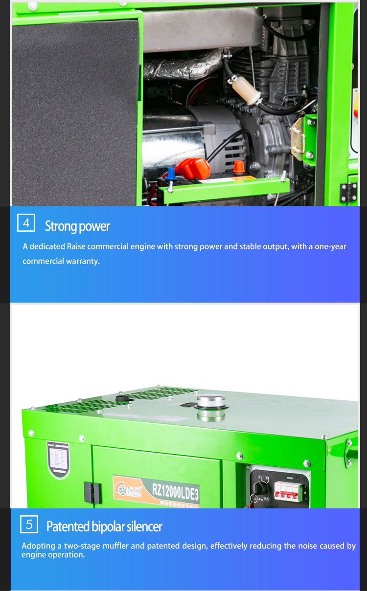 Silent 9kw Air-cooled Diesel Generator, High Quality Silent 9kw Air ...