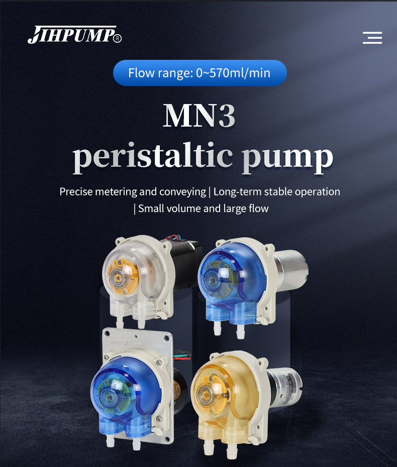12v Stepper Motor Peristaltic Pump For Water, Oil, Acid, And Alkali ...