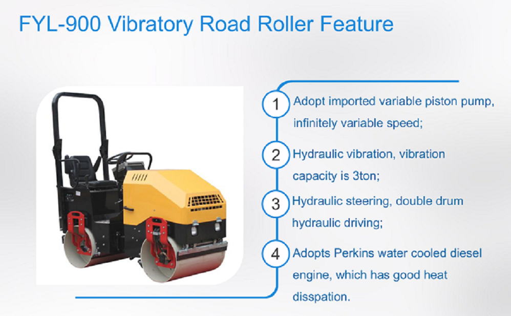 1.5 Ton Full Hydraulic Vibratory Roller