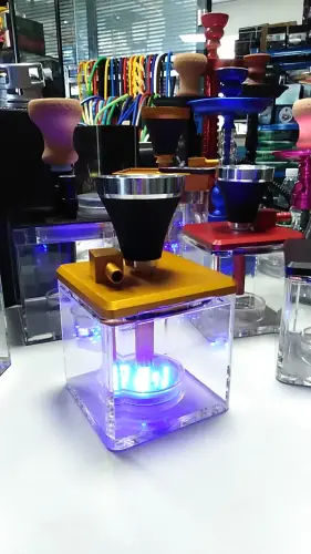 Water Smoke Tabacc Flavor Led Shisha Pot Chicha Acrylic Electronic ...