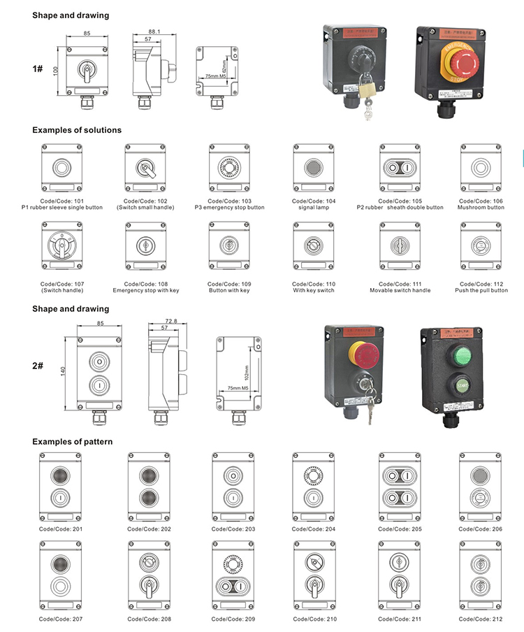 Explosion Proof E-stop Push Button Switch Controller Box, High Quality ...