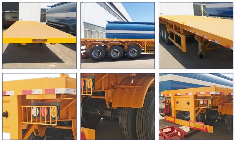 20ft Flatbed Semi Trailer, High Quality 20ft Flatbed Semi Trailer on ...