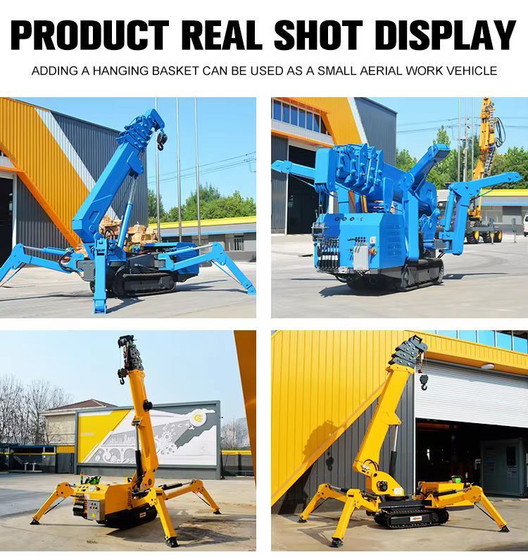 3t Mini Spider Crane: Crawler Crane With Hydraulic Telescopic Outrigger ...