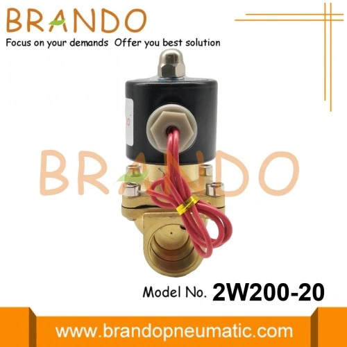 ผู้ผลิตในจีน 2W200-20 3/4 '' ไฟฟ้าน้ำโซลินอยด์วาล์ว 120V 110V