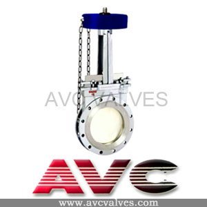 Avc Chain Wheel Knife Gate Valve (slurry Valve,api,flanged,wafer,lug ...