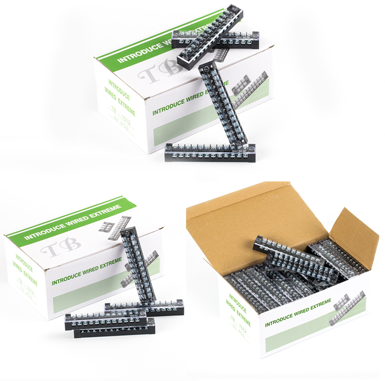 Double Row Screw Brass Conductor Terminal Block Tb1512, High Quality ...