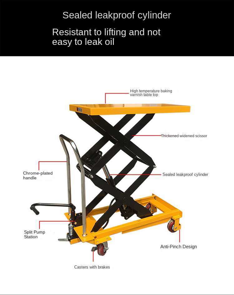 1 Ton Portable Mobile Hydraulic Platform Truck: A Versatile Lift Table ...