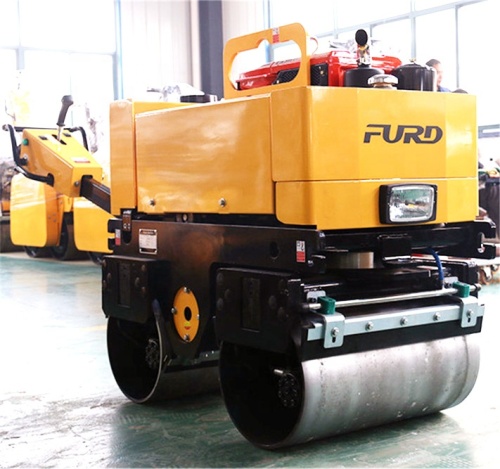 800kg Weight Pedestrian Vibratory Double Drum Rollers, High Quality ...