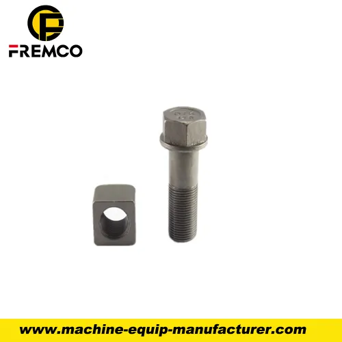 Excavator Track Shoe Bolt With Nut, High Quality Excavator Track Shoe ...