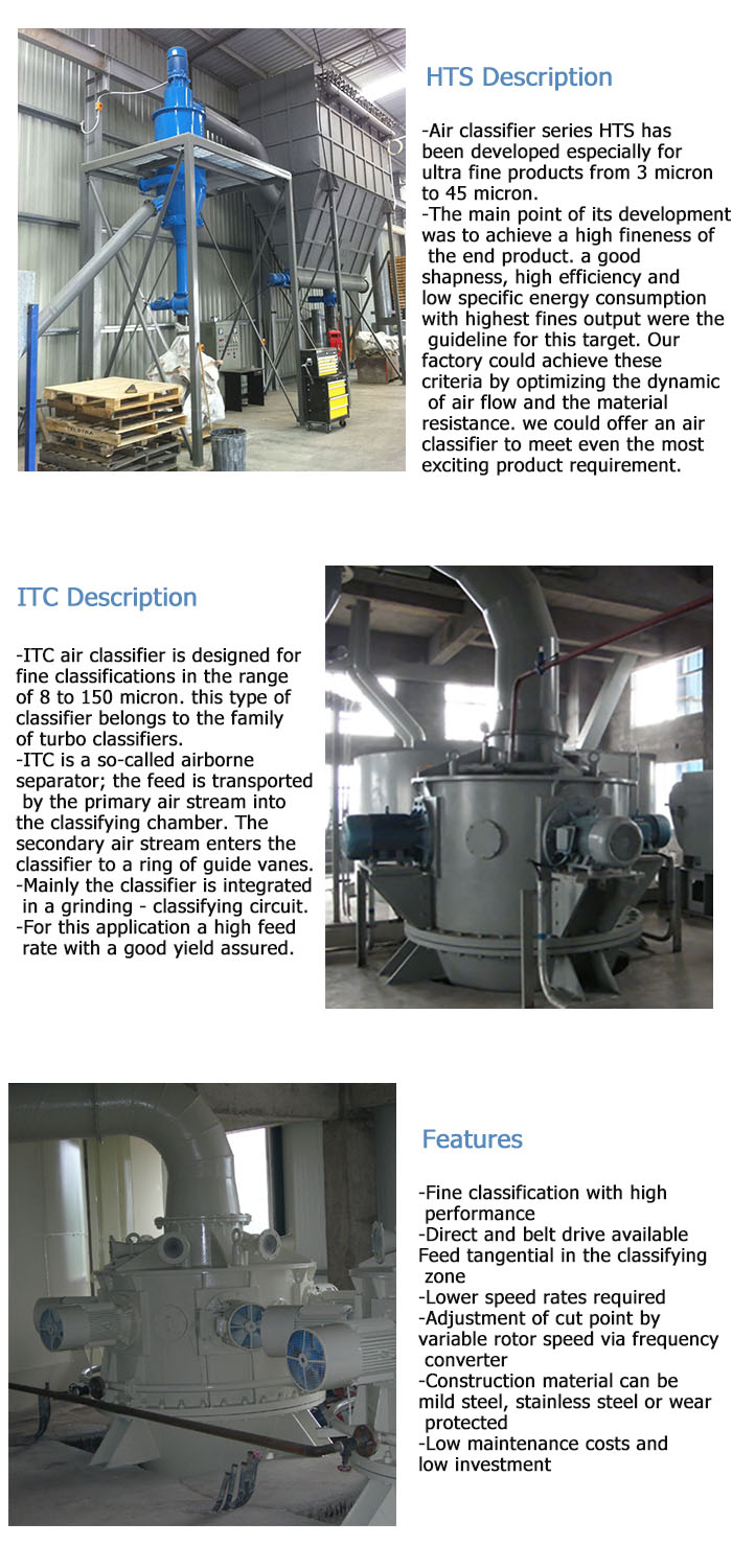 Ultra Micron Separator Machine For Dry Powder Classification, High ...