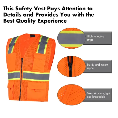 Ansi Class 2 Hi-vis Safety Vest With Pocket, High Quality Ansi Class 2 ...