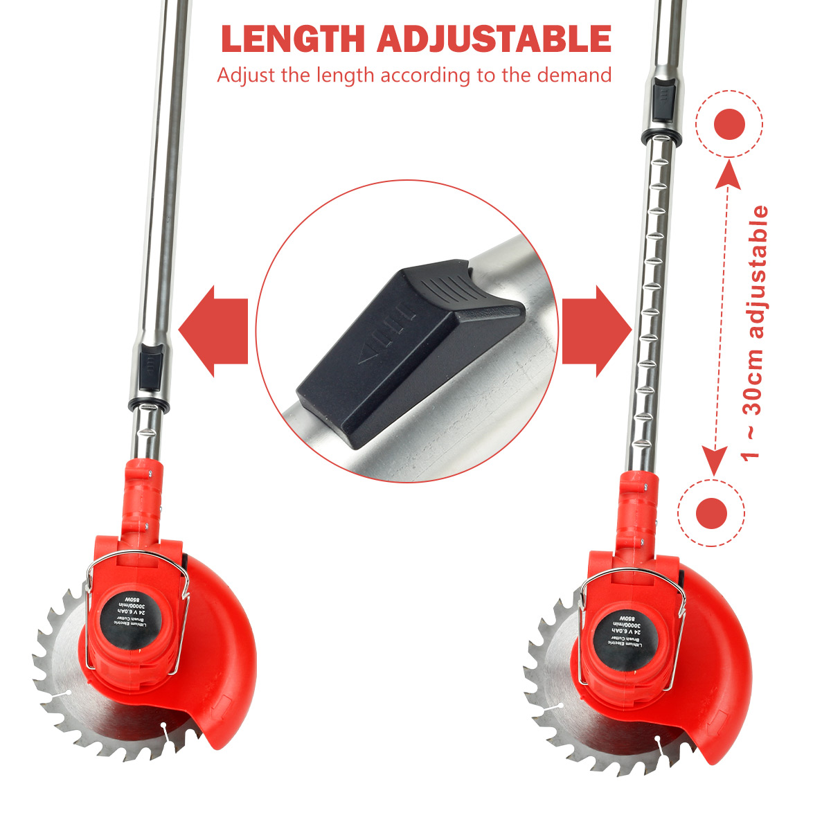 String Trimmer 36v Cordless Edger Length Adjustable Powerful And ...