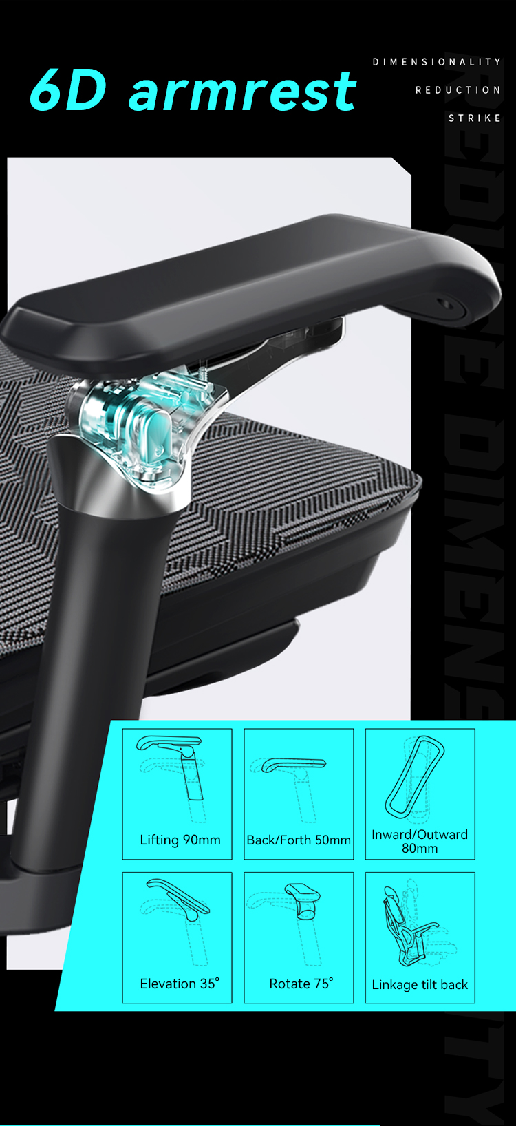 X5pro 6d Armrest Ergonomic Mesh Pc Gamer Chair, High Quality X5pro 6d ...